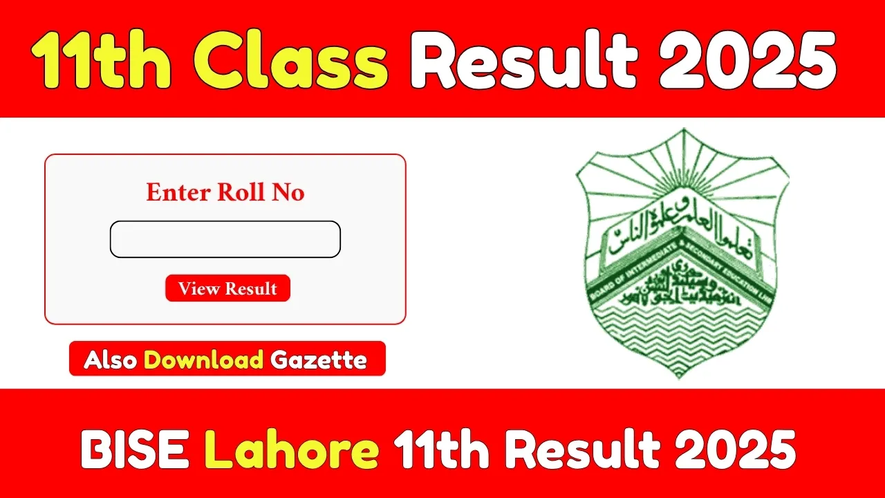 BISE Lahore 11th Class Result 2025 – Check By Roll Number
